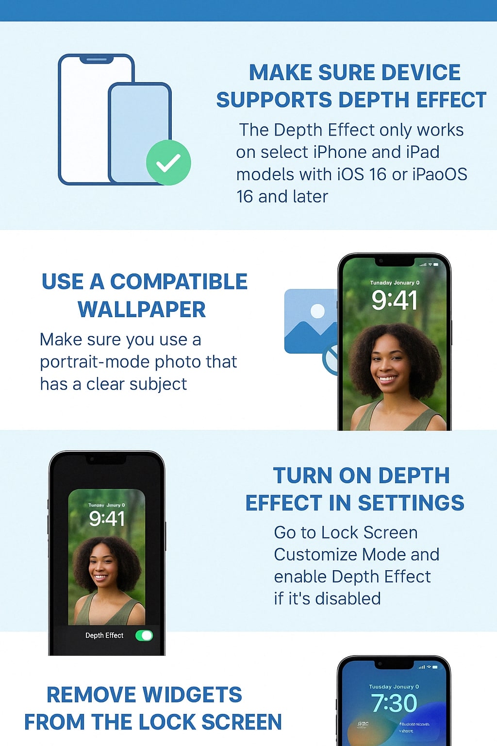 How to Fix Depth Effect Wallpaper not working on iPhone and iPad Lock ...